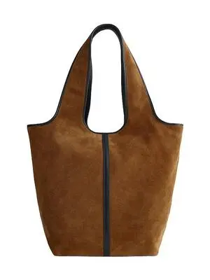 Madewell Ellis Suede & Leather Tote - Forage Multi