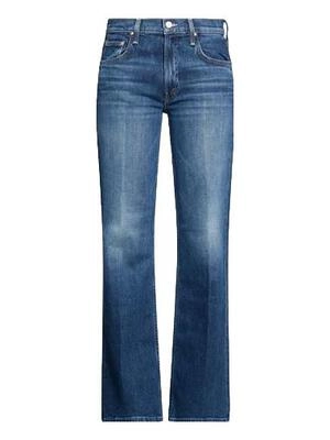 MOTHER Jeans Size Cotton, Elastane - Blue