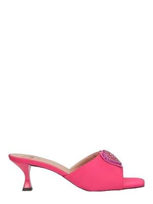 Moschino Sandals Size Textile Fibers - Pink