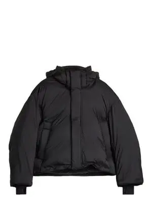 Y3 Belted Hooded Down Jacket - Black