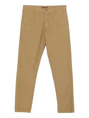 Aspesi Slim Straight Chino Trousers - Brown