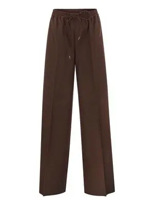 Max Mara Max Mara Women Mxsslalom - Virgin Wool Drawstring Trousers Multicolor