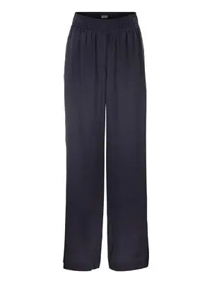 Brunello Cucinelli Brunello Cucinelli Women Track Trousers In Stretch Silk Satin Multicolor
