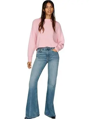 RE/DONE Jane High Rise Flare Jeans - Thunderstruck