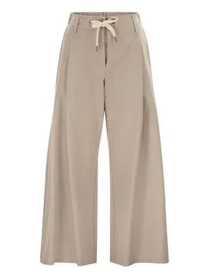 Brunello Cucinelli Brunello Cucinelli Women Interlock Couture Trousers Cream