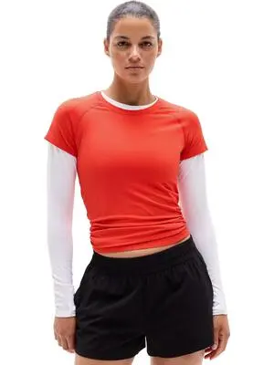 Athleta Momentum Flex Tee - Ember