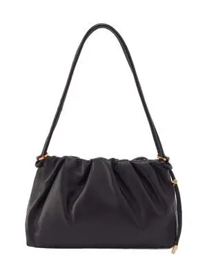Hobo Isabelle Leather Shoulder Bag Black