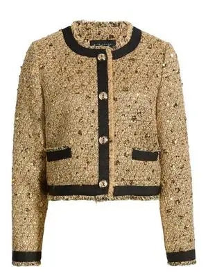 ELIE TAHARI Hadley Sequin Jacket