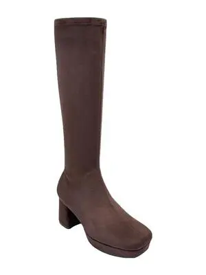 Aerosoles Sasha Faux Leather Platform Tall Boot Java