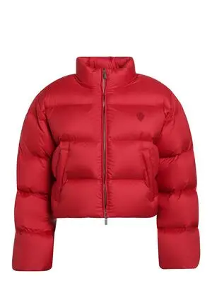 Gucci Cropped Padded Zip-up Down Jacket - Red