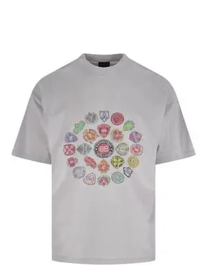 Balenciaga Graphic Logo Short Sleeve T-shirt - White