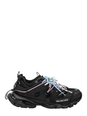 Balenciaga Pink/blue/beige Track Trail Laces Sneakers - Black