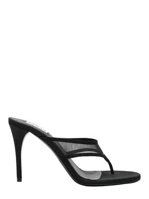 Alaïa Mesh Flip-flop Mules - Black