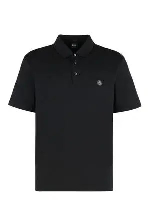 BOSS Boss Mercerized Cotton Polo With Chest Logo