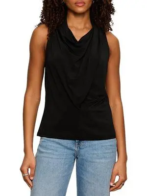 Sanctuary Nora Draped Tank - Black
