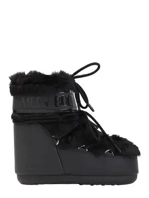 Moon Boot Icon Low Faux Fur Boot - Black