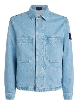 Stone Island Denim Coach Jacket - Blue