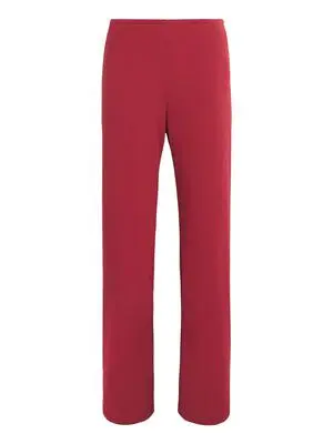 LESET Lauren Wide-leg Lounge Trousers Red