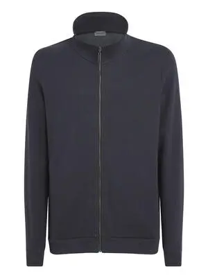 HANRO Stretch-cotton Zip-up Sweatshirt
