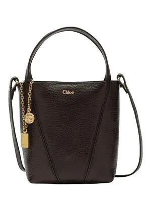 Chloé Small Dark Spin Tote Bag - Brown