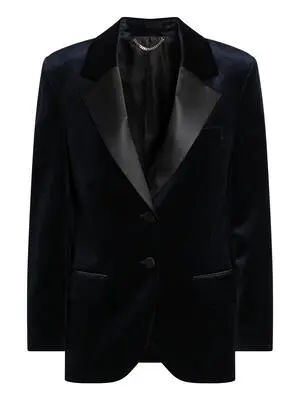 Victoria Beckham Midnight Tailored Single-breasted Jacket - Blue