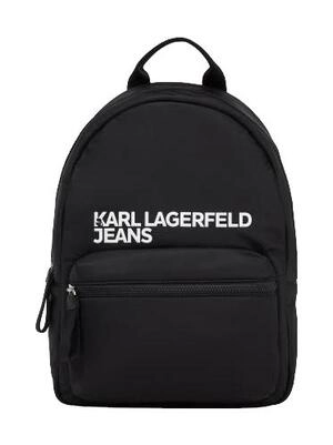 Karl Lagerfeld Essential Nylon Backpack - Black