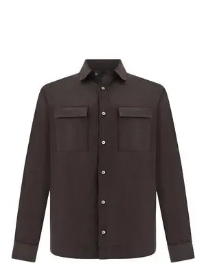Paul & Shark Wool Overshirt - Coffe