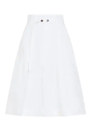 Bottega Veneta Belted Coulotte - White