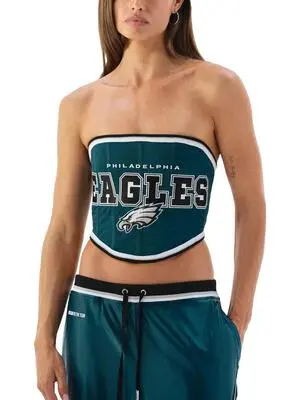 OFF SEASON Philadelphia Eagles Corset Top - Green