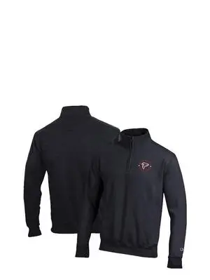 Champion Atlanta Falcons Powerblend Quarter-zip Pullover - Black