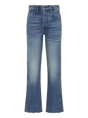 TOM FORD Stonewashed Denim Melanie Straight Trousers - Blue