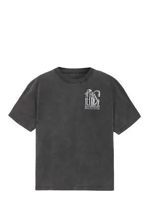 ALLSAINTS Shrines Graphic-print Short-sleeve Cotton T-shirt - Washed Black