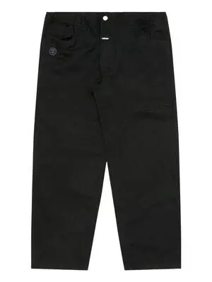 AAPE Moonface Patch Relaxed Pants - Black