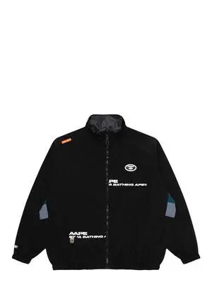 AAPE Moonface Camo Reversible Zip-up Jacket - Black
