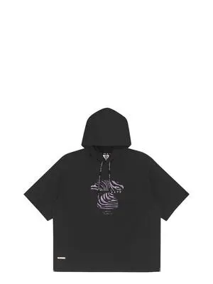 AAPE Moonface Hooded Tee /dark - Grey