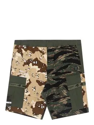AAPE Moonface Cargo Shorts 'khaki/black - Tan