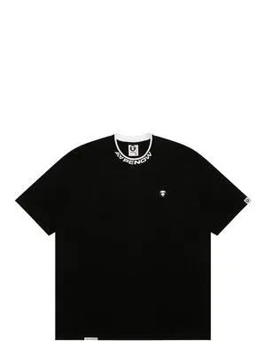 AAPE Now Moonface Logo Relaxed Fit Tee - Black