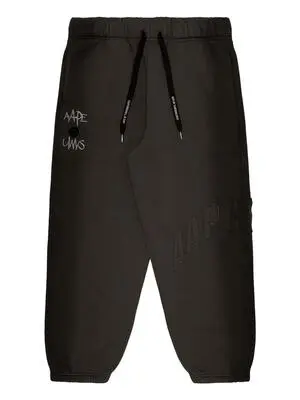 AAPE Moonface Patch Embroidered Sweatpants /light - Black