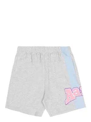 AAPE Logo Embroidered Sweat Shorts 'grey/heather'