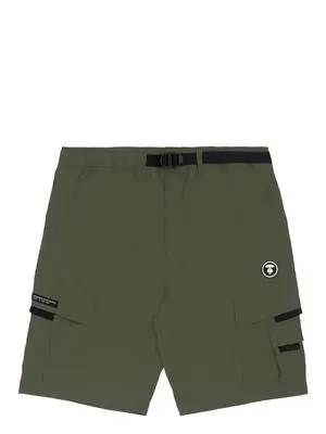 AAPE Moonface Belted Cargo Shorts 'khaki/dark - Tan