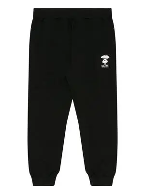 AAPE Moonface Embroidered Sweatpants - Black