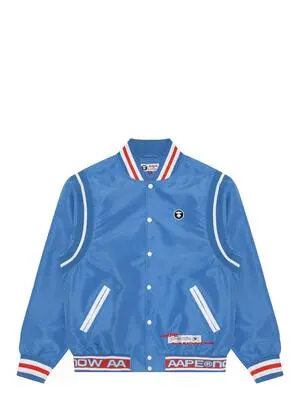 AAPE Moonface Patch Jersey Jacket /light - Blue