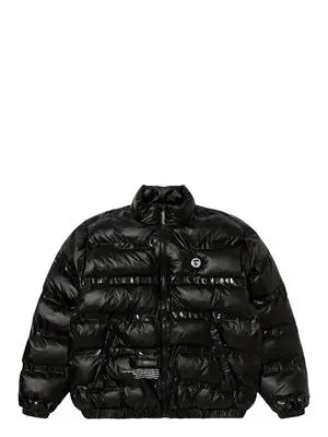 AAPE Moonface Logo Heat Seal Puffer Jacket 'black'