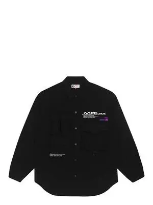 AAPE Printed Shirt 'black'