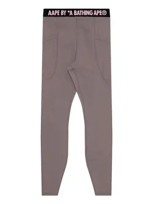 AAPE Moonface Printed Leggings 'beige - Tan
