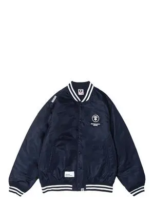 AAPE Moonface Patch Bomber Jacket 'navy - Blue