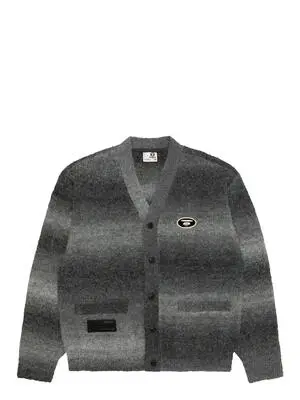 AAPE BY *A BATHING APE Moonface Button Down Cardigan 'black/grey' Black