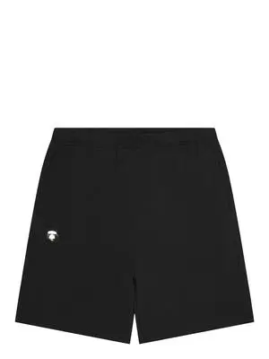 AAPE Now Moonface Logo Sweat Shorts - Black