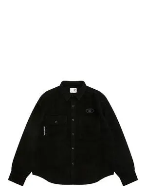 AAPE BY *A BATHING APE Moonface Long Sleeve Shirt - Black