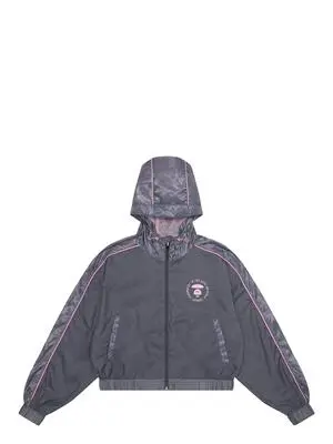 AAPE Moonface Camo-panelled Hooded Zip Jacket /dark - Blue